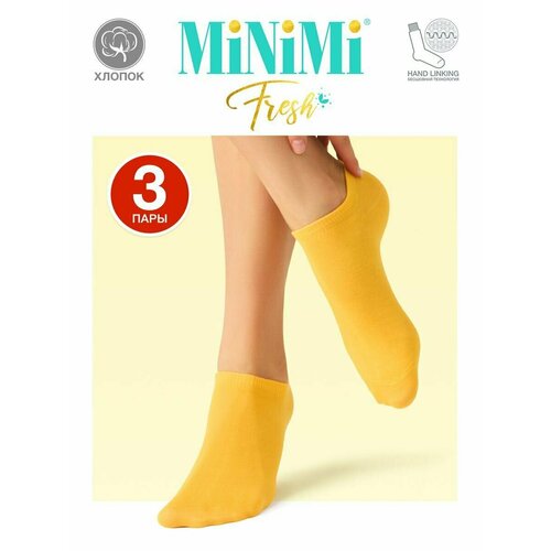 Носки MiNiMi, 3 пары, 3 уп., размер 39-41, желтый