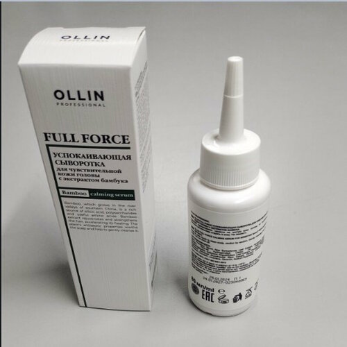 OLLIN Professional Full Force Успокаивающая сыворотка для чувствительной кожи головы, 80 мл.
