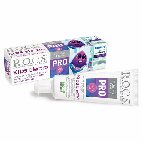 Зубная паста R.O.C.S. для детей ELECTRO, 45 гр