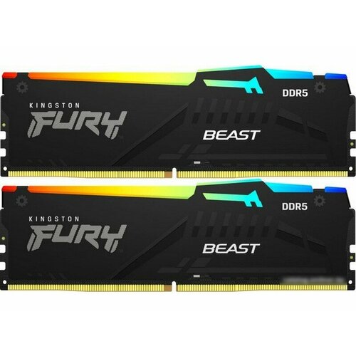 Kingston Модуль памяти FURY Beast KF556C40BBAK2-64 DDR5 64GB Kit 2x32GB 5600MHz