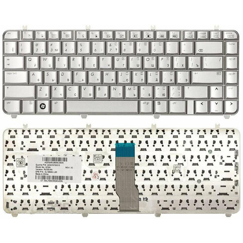 Клавиатура для ноутбука HP Pavilion dv5-1110eg серебристая