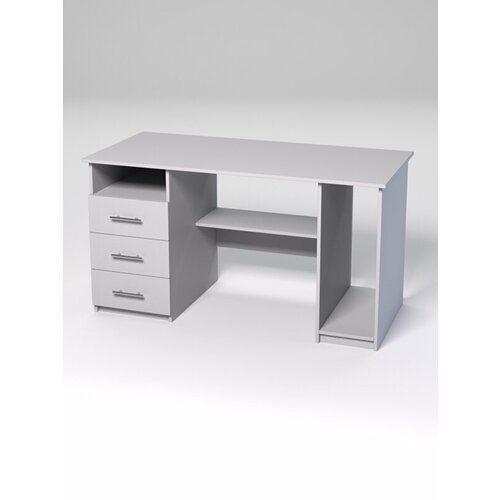 Компьютерный стол "менеджер" №42, Серый 140 x 65 x 75 см