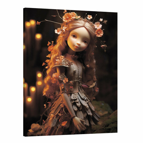 Интерьерная картина 50х70 "Кукла сказочного мира"