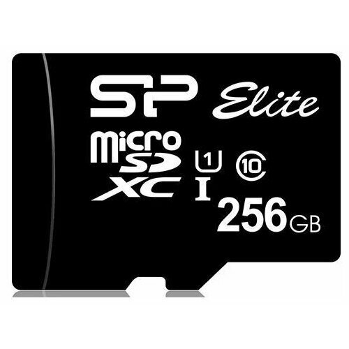 Micro SD 256GB Silicon Power Elite microSDXC Class 10 + adapter UHS-I Colorful (SP256GBSTXBU1V21SP)