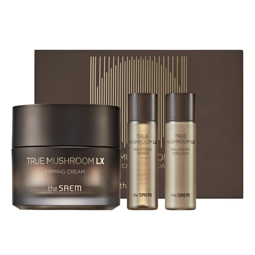 Антивозрастной уходовый набор для лица с грибным комплексом [The Saem] True Mushroom LX Firming Cream Special Set