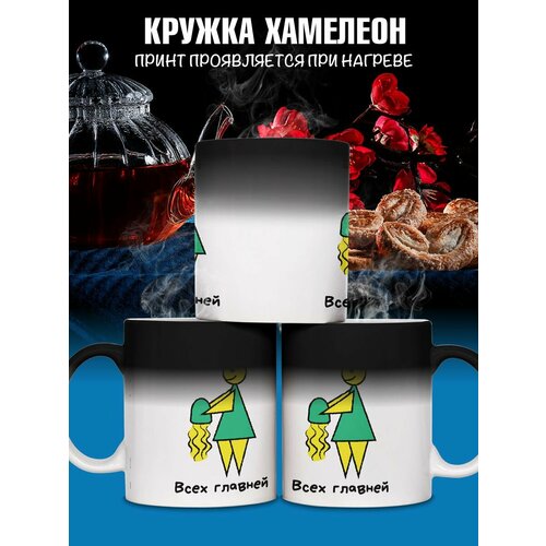 Кружка хамелеон Водолей