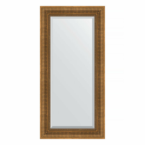 Зеркало с фацетом в багетной раме - бронзовый акведук 93 mm