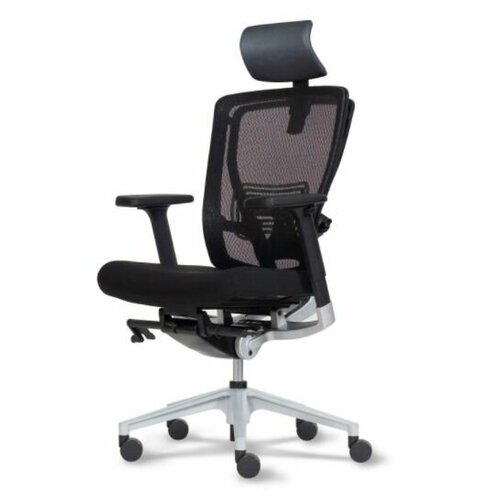 Офисное кресло SCHAIRS Aeon-М01S обивка сетка/ткань, механизм качания синхронный, 3D подлокотники серый