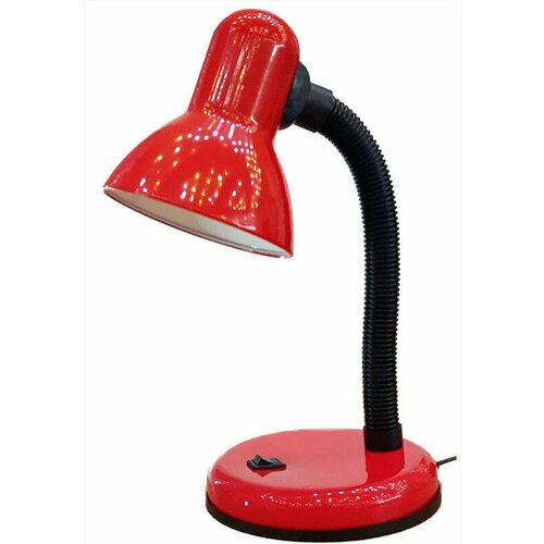 Лампа настольная UT-208А Е27 60W красная на металлической подставке шнур 1,5м Уютель