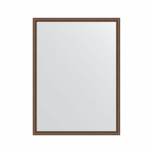 Зеркало настенное EVOFORM в багетной раме орех, 58х78 см, для гостиной, прихожей, кабинета, спальни и ванной комнаты, BY 0637
