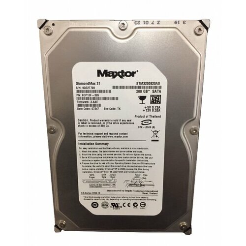 Жесткий диск Maxtor STM3200820AS 200Gb 7200 SATAII 3.5" HDD