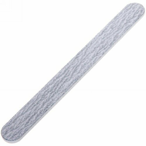 Пилка для ногтей наждачная в пакете "Ultramarine", прямая, цвет серебро, 17,5*2