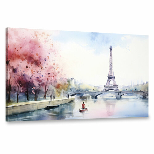 Интерьерная картина 100х60 "Парижская страсть"