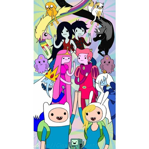 Плакат, постер на бумаге Adventure time/Время приключений/. Размер 30 х 42 см