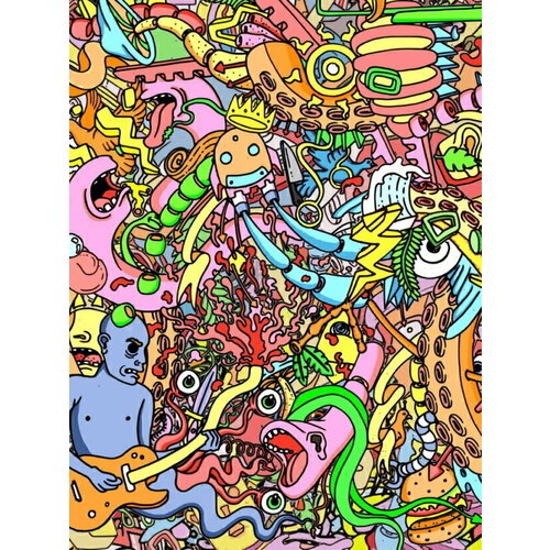 Плакат, постер на холсте Psychedelic/Психоделический/искусство/арт/абстракция/творчество. Размер 30 х 42 см