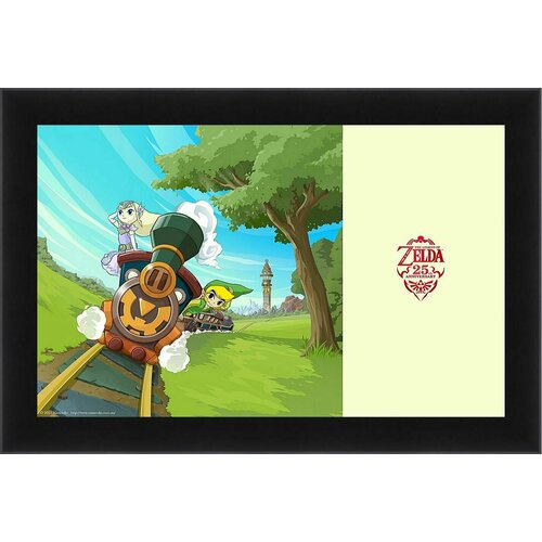 Плакат, постер на холсте Zelda. Размер 21 х 30 см