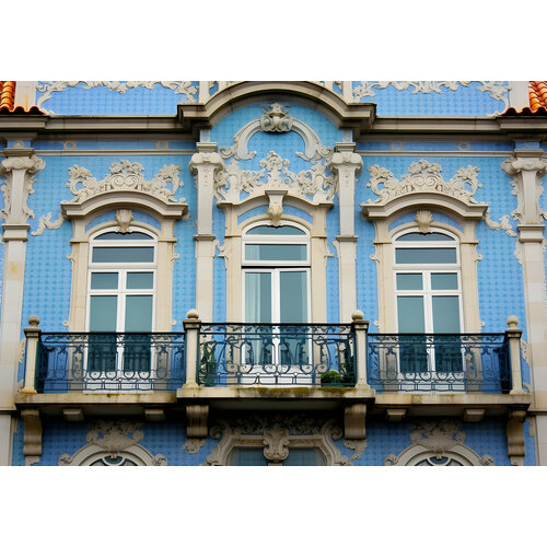 Постер - "Португальский стиль архитектуры"на самоклеющейся / А1 / в тубусе без рамы