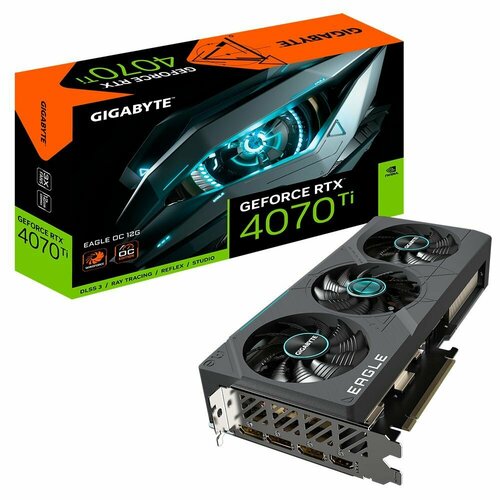 Видеокарта Gigabyte RTX4070Ti EAGLE OC 12GB GDDR6X 192-bit DPx3 HDMI (GV-N407TEAGLE OC-12GD 2.0)