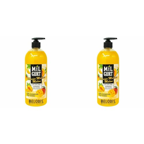 Весна Жидкое крем-мыло Милгурт манго и дыня в йогурте, 860 мл, 2 шт