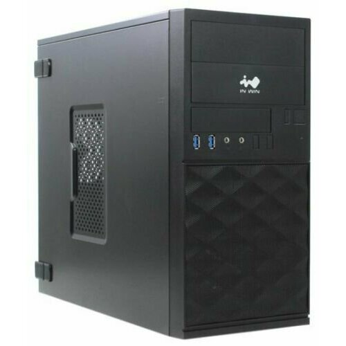 Корпус mATX InWin EFS052 6190352 черный, БП 600W, 2*USB 3.0, audio