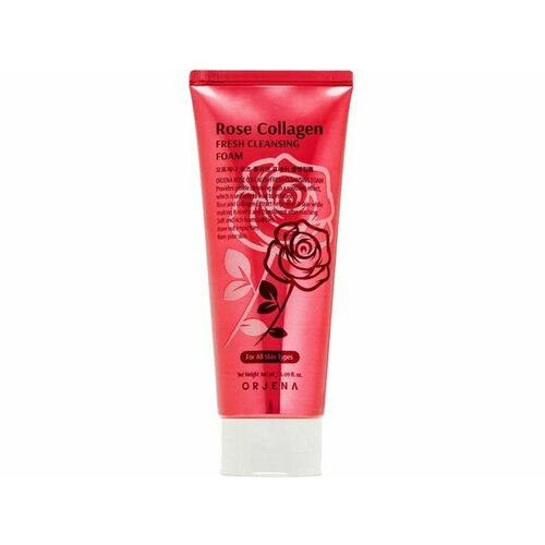 Пенка для умывания с экстрактом розы ORJENA ROSE COLLAGEN FRESH CLEANSING FOAM