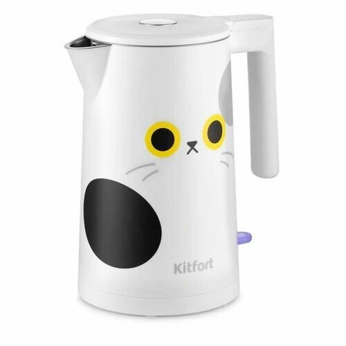 Чайник электрический KitFort КТ-6185, 2200Вт, белый