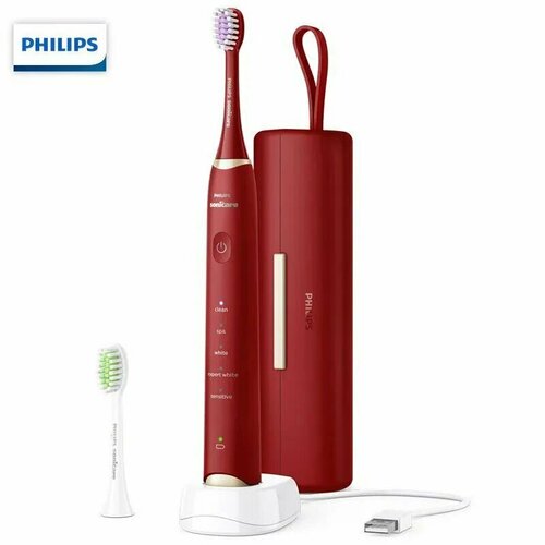 Электрическая зубная щетка Philips Sonicare HX2491/02 SPA, красный