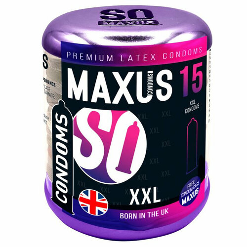 Презервативы Maxus XXL, с увеличенным размером, 15 шт.