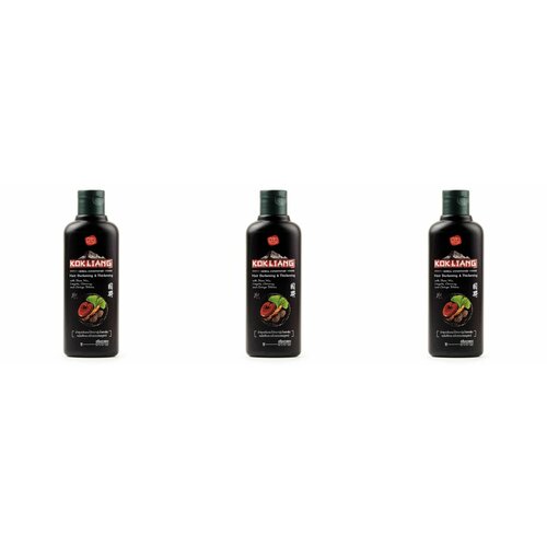 Натуральный травяной кондиционер Kokliang для темных волос, Herbal Conditioner Hair Darkening & Thickening, 100 мл, 3 шт