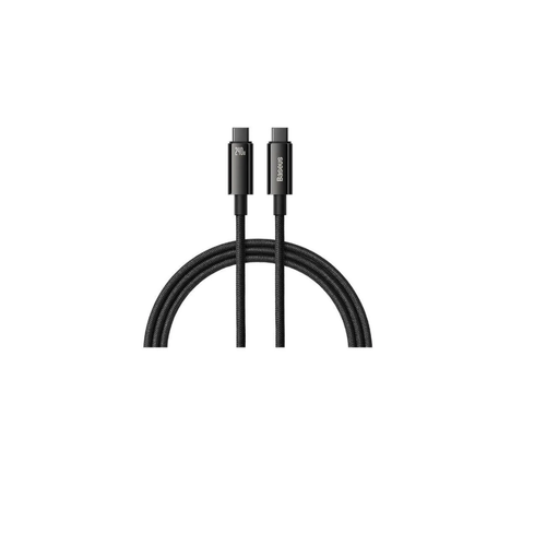 Сетевой кабель Baseus Tungsten Gold Fast Charging Data Cable Type-C to Type-C 240W 2m Black (CAWJ040101)