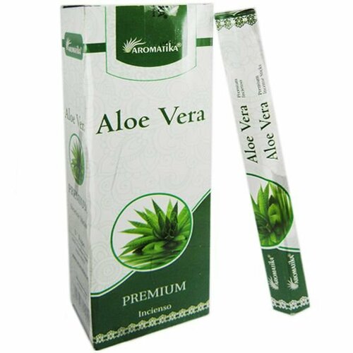 Aromatika ALOE VERA Incense Sticks (алоэ вера ароматические палочки, Ароматика), шестигранник, 20 г.
