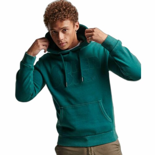 Худи Superdry VINTAGE CORE SOURCE HOOD, размер L, зеленый