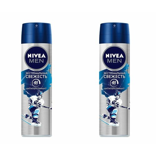 NIVEA Дезодорант спрей Экстремальная свежесть Aqua cool MEN 150мл, 2 шт