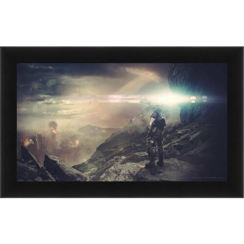 Плакат, постер на холсте Halo 3: Odst. Размер 30х42 см