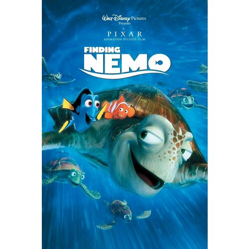 Плакат, постер на бумаге В поисках Немо (Finding Nemo, 2003г). Размер 30 на 42 см