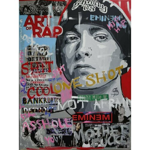Плакат, постер на бумаге Эминем (Eminem). Размер 21 х 30 см
