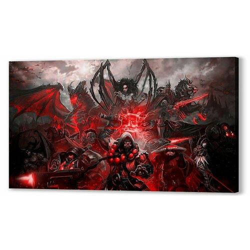 Плакат, постер на холсте World Of Warcraft. Размер 30 х 42 см