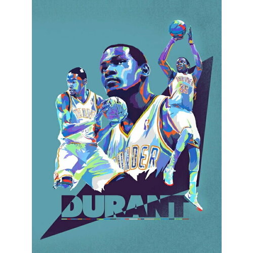 Плакат, постер на бумаге Durant Kevin/Кевин Дюрант/спорт. Размер 60 х 84 см