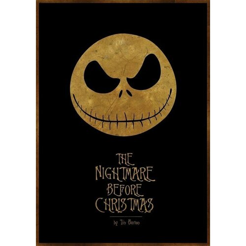Плакат, постер на холсте Кошмар перед Рождеством (The Nightmare Before Christmas), Генри Селик. Размер 21 х 30 см