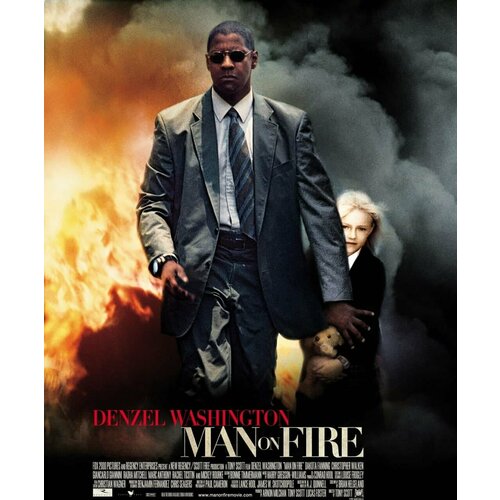 Плакат, постер на холсте Гнев (Man on Fire, 2004г). Размер 30 х 42 см