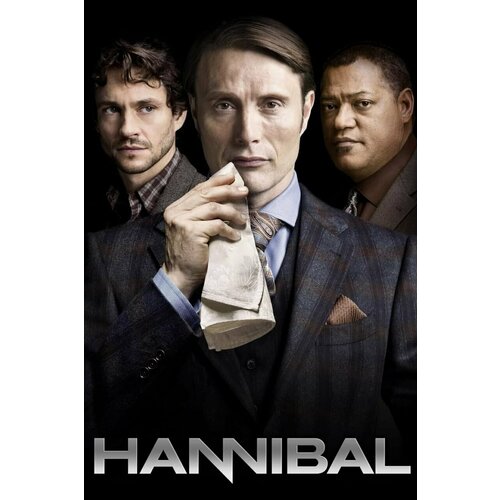 Плакат, постер на бумаге Ганнибал (Hannibal, 2013-2015г). Размер 42 х 60 см