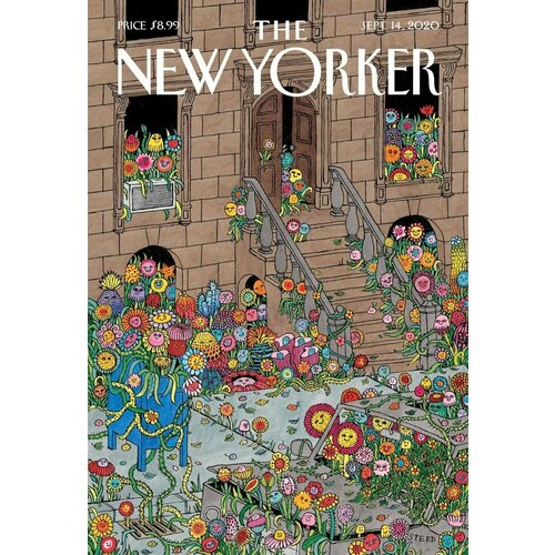 Плакат, постер на холсте The New Yorker (Sept. 14, 2020). Размер 21 х 30 см
