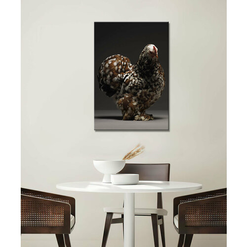 Картина - Курица, курицы, курочка, петух, петухи, красивые породы куриц (17) 20х30
