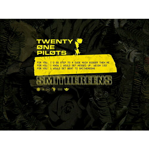 Плакат, постер на бумаге Twenty One Pilots-Smithereens/Двадцать один пилот/музыкальные/поп исполнитель/артист/поп-звезда/группа. Размер 42 х 60 см