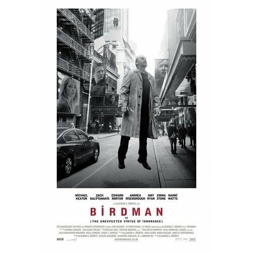 Плакат, постер на бумаге Birdman/Бёрдмэн. Размер 42 х 60 см