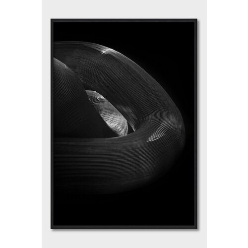 Постер для интерьера Postermarkt, 50х70 см в черной рамке, декор на стену Черно-белый #49