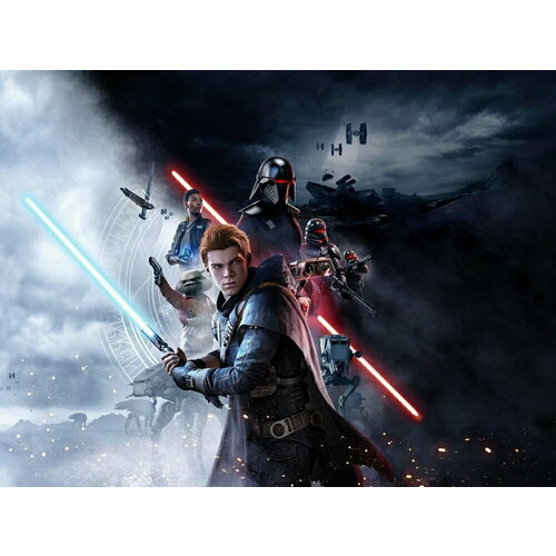 Плакат, постер на бумаге Star Wars/Звездные войны/игровые/игра/компьютерные герои персонажи. Размер 30 х 42 см