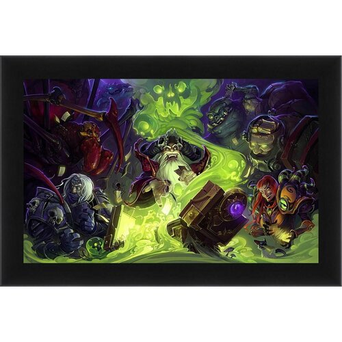 Плакат, постер на бумаге Hearthstone: Heroes Of Warcraft. Размер 30 х 42 см