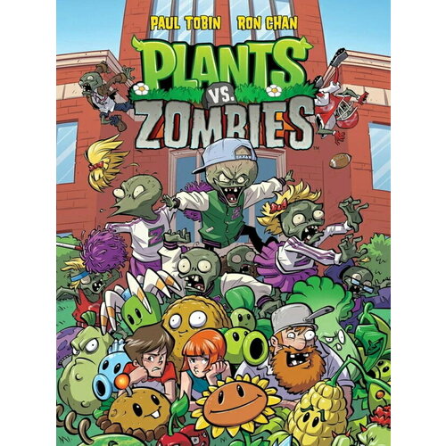 Плакат, постер на бумаге Plants vs. Zombies/Зомби против растений/комиксы/мультфильмы. Размер 21 х 30 см