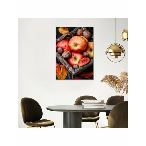 Картина на холсте с подрамником Орехи яблоки 60х80
